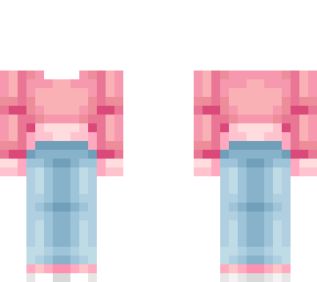 Cropped Sweater OB 1.1 Pink | Minecraft Skin