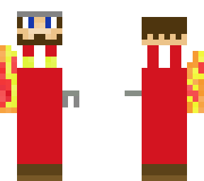 Fire Mario | Minecraft Skin