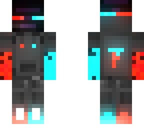 LED Red, blue | Minecraft Skin