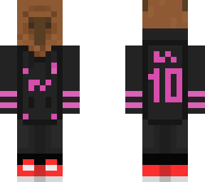 Messi Capybara (Inter Miami CF Hoodie) | Minecraft Skin