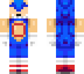 Metal Sonic.Exe (V2) Possessed Classic Sonic | Minecraft Skin