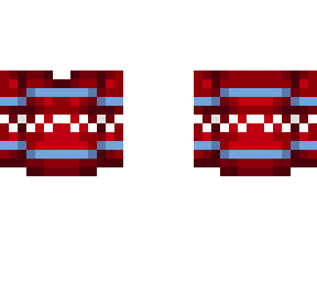 OB - Red Stitch Sweater w/ Stripe v2 | Minecraft Skin