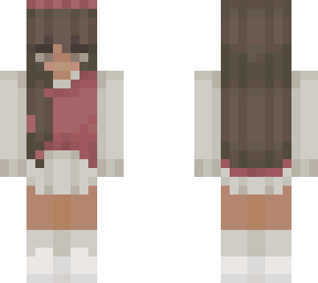 Aesthetic pink girl | Minecraft Skin