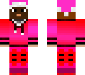 Christmas Red-Pink Makena | Minecraft Skin