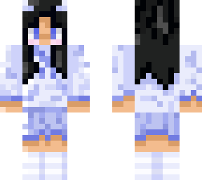 Blue Cute Girl | Minecraft Skin