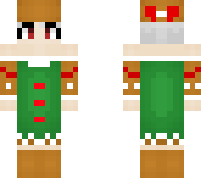 Iron Golem-chan (Gingerbread Man) | Minecraft Anime Christmas Outfit ...