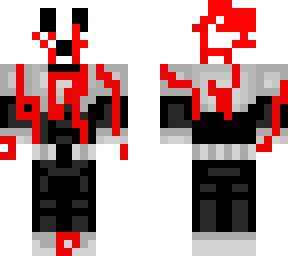 Bloody skeleton | Minecraft Skin