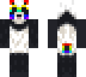 Blooket Rainbow Panda | Minecraft Skin
