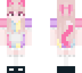 pink cat girl | Minecraft Skins