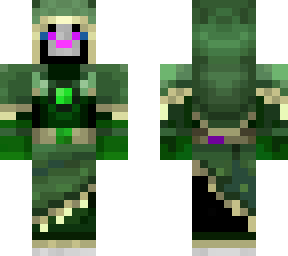 Floral Ender Leopard Mage | Minecraft Skin