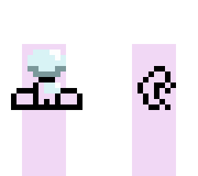 among us pink holding a mini crewmate | Minecraft Skin