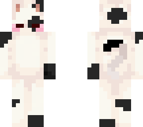 Cute white cat with spots | Minecraft Skin