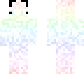 Rainbow cat | Minecraft Skin