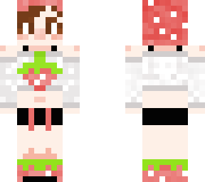 strawberry girl | Minecraft Skins