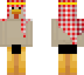 Birthday-Suit Chicken Desert Version | Minecraft Skin