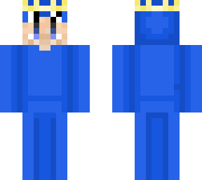 Blue from rainbow friends onesie | Minecraft Skin