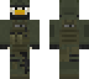 Camo Soldier Chicken | Minecraft Skin