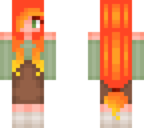 fiery locks | Minecraft Skin