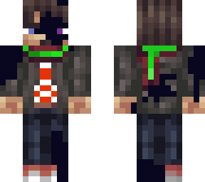 Goofy wacky red green scarf | Minecraft Skin