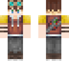 tubbo with yellow sleves | Minecraft Skin