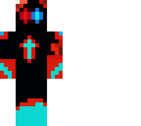 fire and ice demon | Minecraft Skin