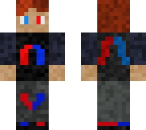 blue and red | Minecraft Skin