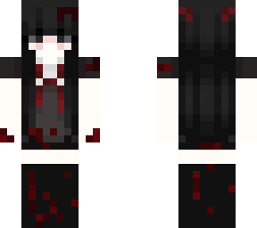 Halloween egirl bleed | Minecraft Skin