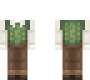 Knit Sweater Vest OB 1.0 Green and Brown | Minecraft Skin