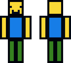 ROBLOX NOOB with outline | Minecraft Skin