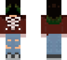 void face hoodie skeleton | Minecraft Skin