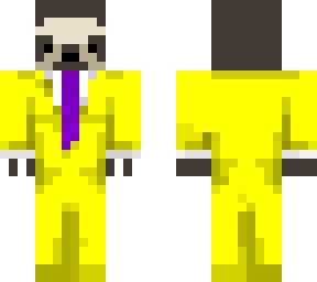 Yellow Suit Quill | Minecraft Skin