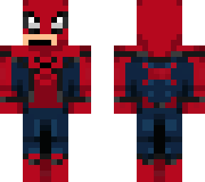 Spider-Man half mask | Minecraft Skin