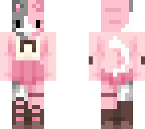 calico pink outfit | Minecraft Skin