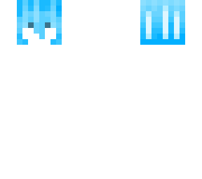Hair template (light blue) | Minecraft Skin