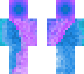 Pink/Blue Blotchy Gradient Skin | Minecraft Skin