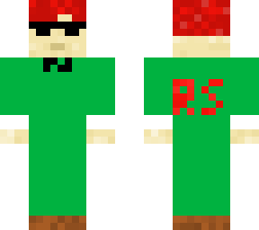 redstonegeniusXD v8 green screen | Minecraft Skin