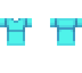 Shirt template (light blue) | Minecraft Skin