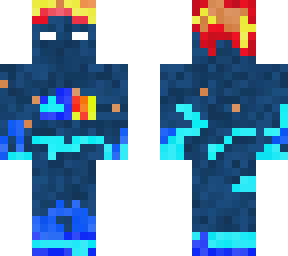 fire and water | Minecraft Skins