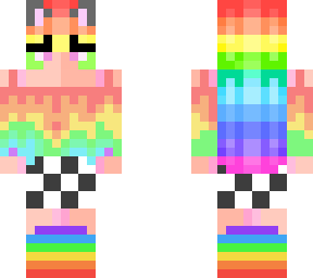 Melting Rainbows | Minecraft Skin