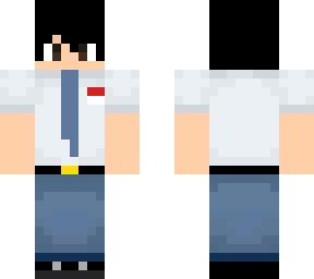 seragam sekolah SMA/K no hat | Minecraft Skin