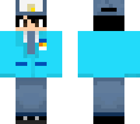 seragam sekolah SMA/K topi jas almamater | Minecraft Skin