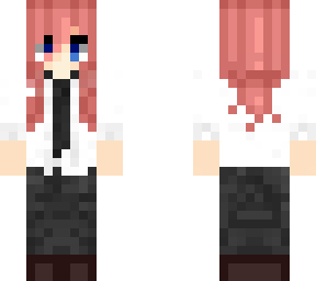 Nakano Miku Suit, No coat | Minecraft Skin