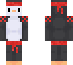 Red penguin samurai | Minecraft Skin