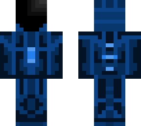 Navy-Blue Futuristic Astronaut | Minecraft Skin