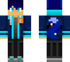 Orange Ribbon LucarioWolf | Minecraft Skin