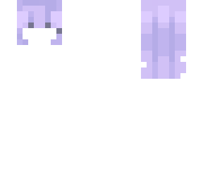 Shoulder length hair lavender | Minecraft Skin