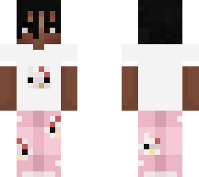 White Hello Kitty With Dreads | Minecraft Skin