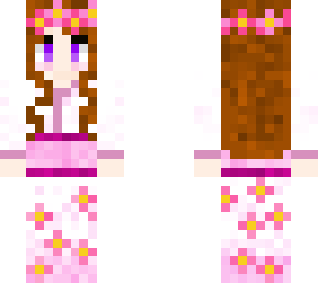 anime girl inspired by the cherry blossom biome | Minecraft Skin