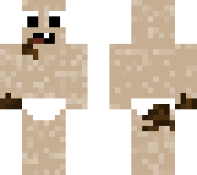 baby poop fart eat remake | Minecraft Skin
