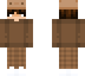 Brown axolotl | Minecraft Skin